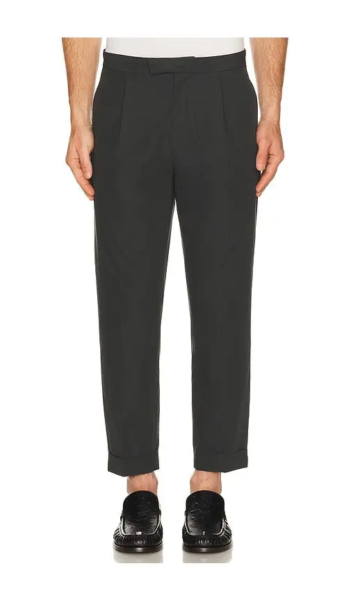 BEAMS 1 Pleat Travel Pants - Grey