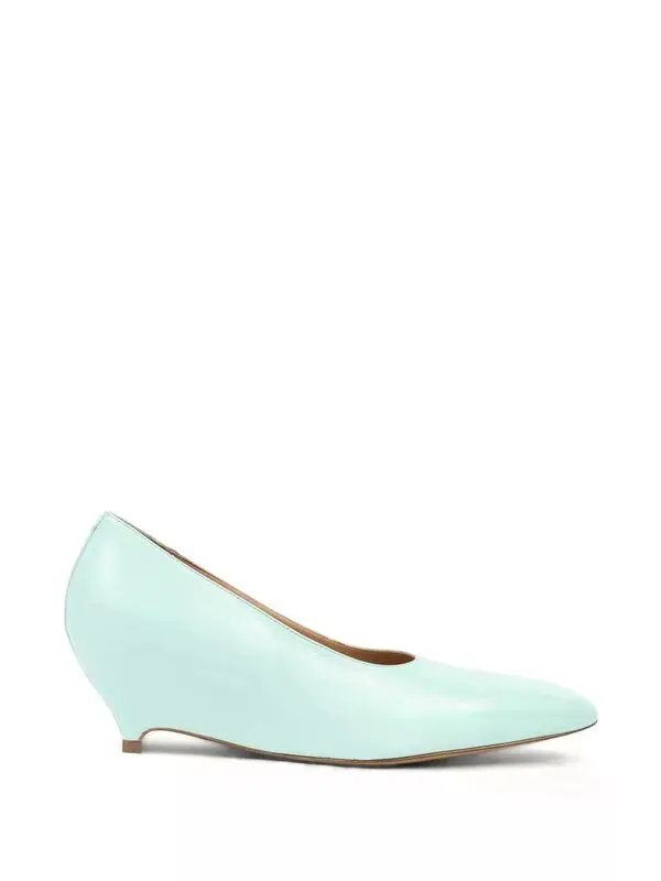 MAISON MARGIELA Heel-less Leather Pumps - Blue