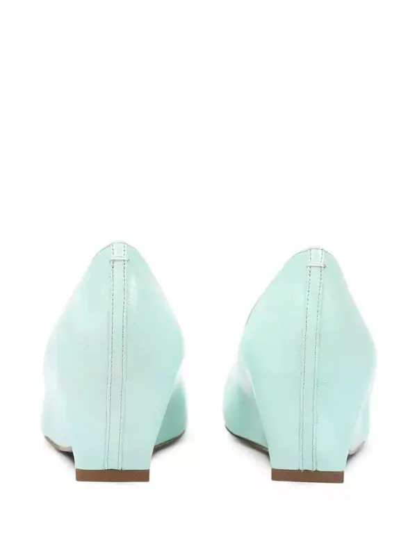 MAISON MARGIELA Heel-less Leather Pumps - Blue