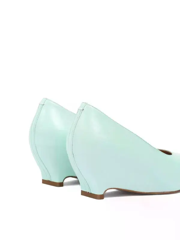 MAISON MARGIELA Heel-less Leather Pumps - Blue