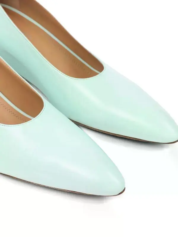 MAISON MARGIELA Heel-less Leather Pumps - Blue