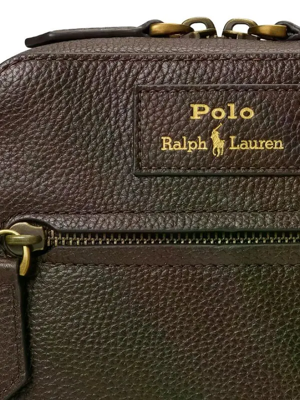 Polo Ralph Lauren Pebbled Leather Messenger Bag