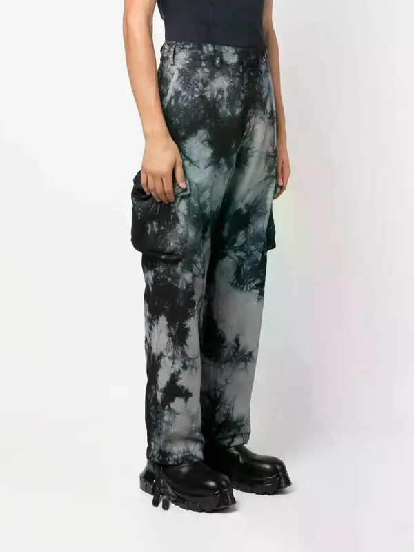 Off-White Graphic-print Cargo Trousers - Grey