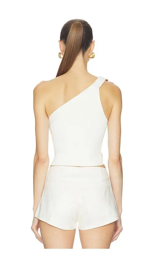 Cult Gaia Valeria One-shoulder Top - Ivory