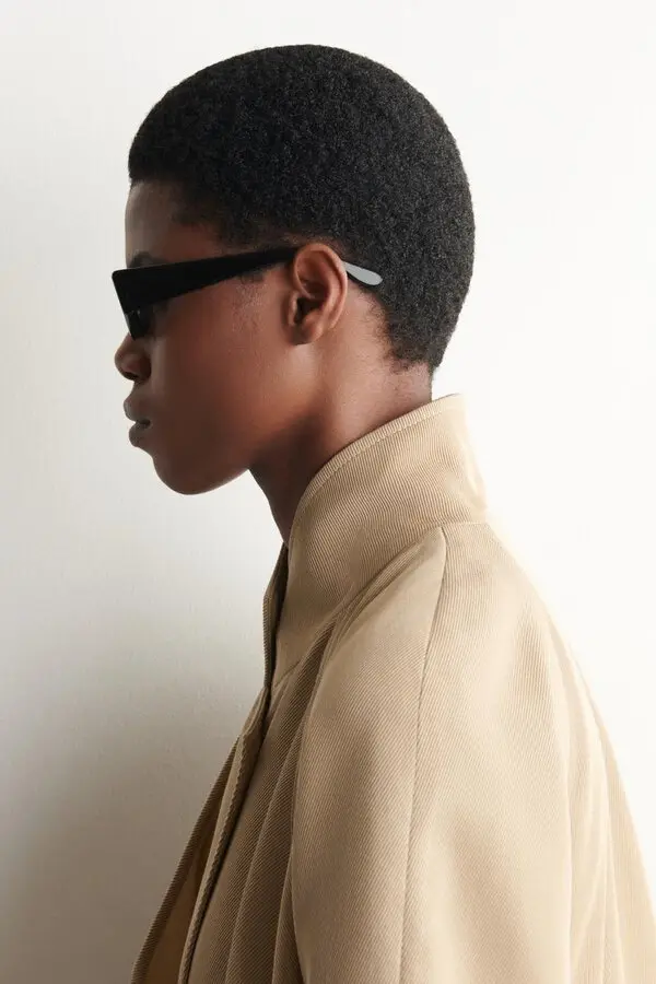 Cos Slim Rectangular Sunglasses
