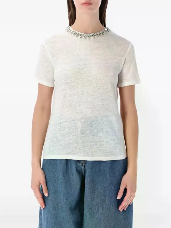 Zimmermann Crystal-embellished T-shirt