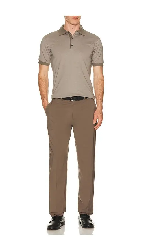 Theory Mod Jacquard Geo Polo In . Also - Brown