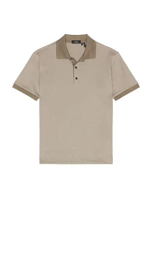 Theory Mod Jacquard Geo Polo In . Also - Brown