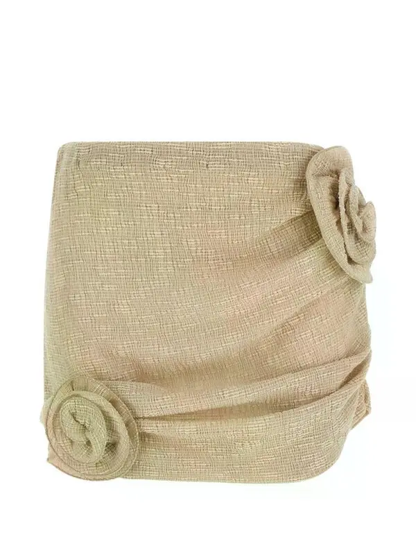 Magda Butrym Floral Application Mini Skirt