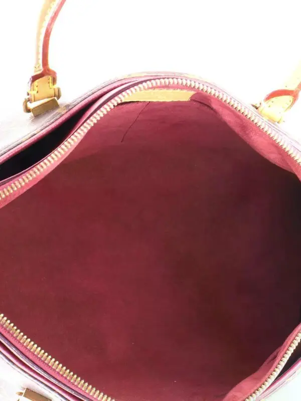 LOUIS VUITTON Pallas Tote Monogram Canvas With Leather Shoulder Bag - Brown