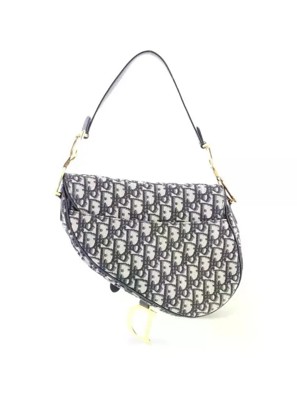 Dior Saddle Handbag Oblique Canvas Shoulder Bag - Blue