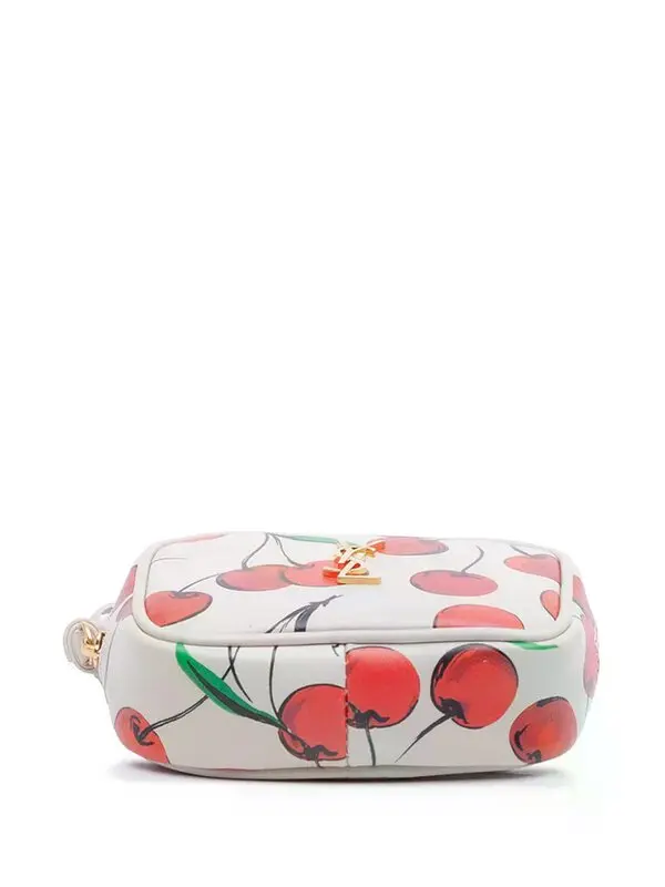 Saint Laurent Baby Calfskin Monogram Lou Camera Bag - Red