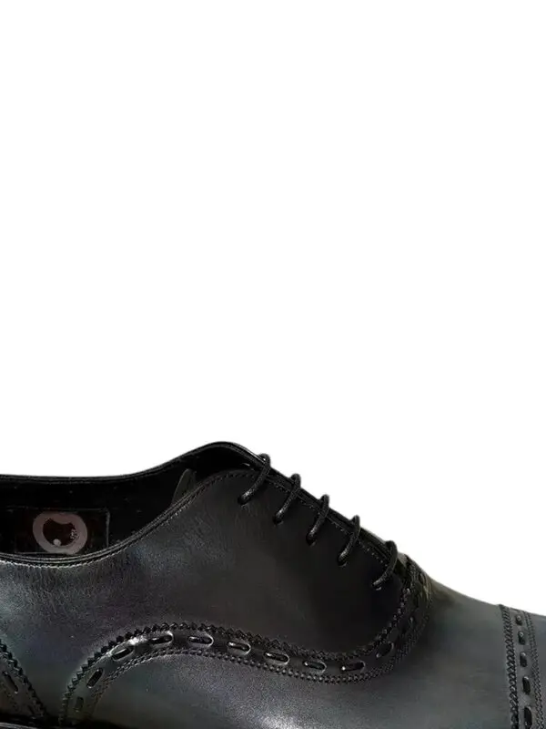 Santoni Ensley Leather Oxford Shoes