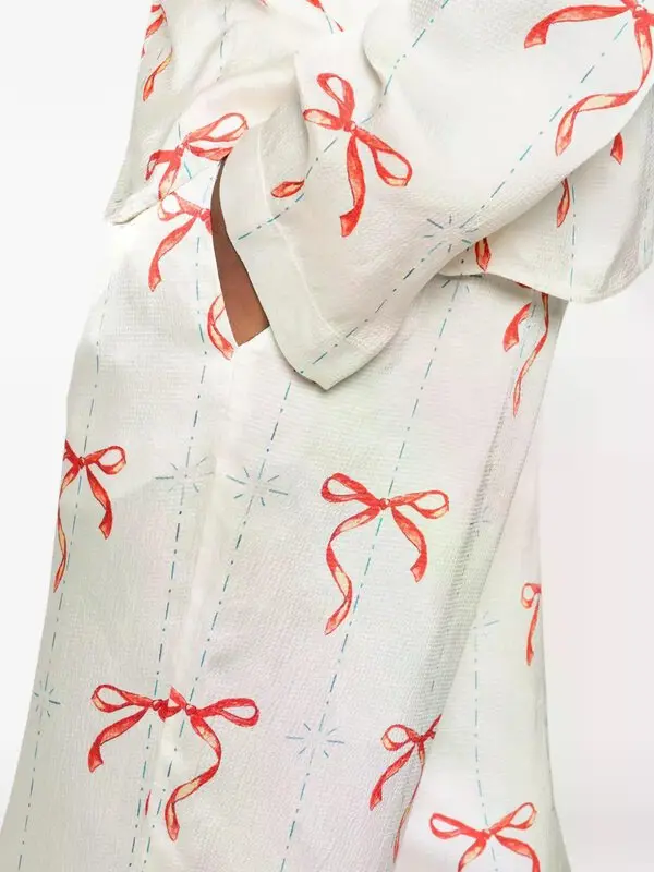 FORTE_FORTE Bow-patterned Trousers