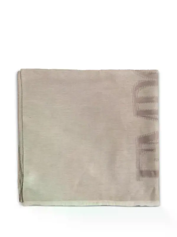 Emporio Armani Logo-jacquard Scarf - Neutrals