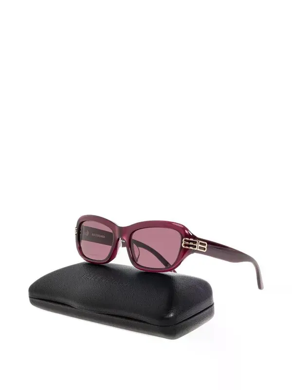 Balenciaga Logo Oval-frame Sunglasses