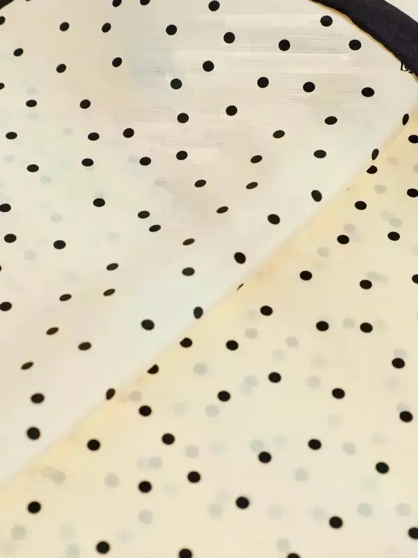 BY MALENE BIRGER Poula Polka-dot Border Scarf - Neutrals
