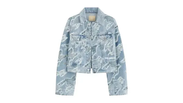 FREE REFILLS Checks Distressed Jacket