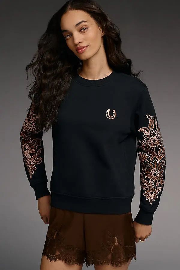 Scotch & Soda Embroidered Sweatshirt - Meteorite