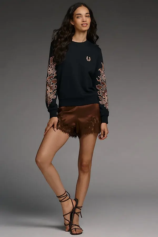 Scotch & Soda Embroidered Sweatshirt - Meteorite