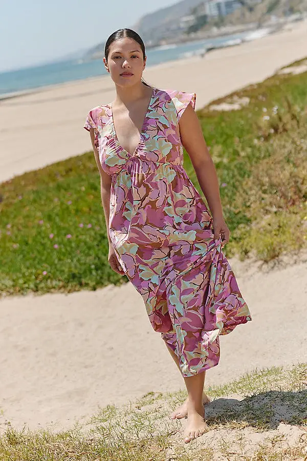 JULA Willow V-neck Midi Dress