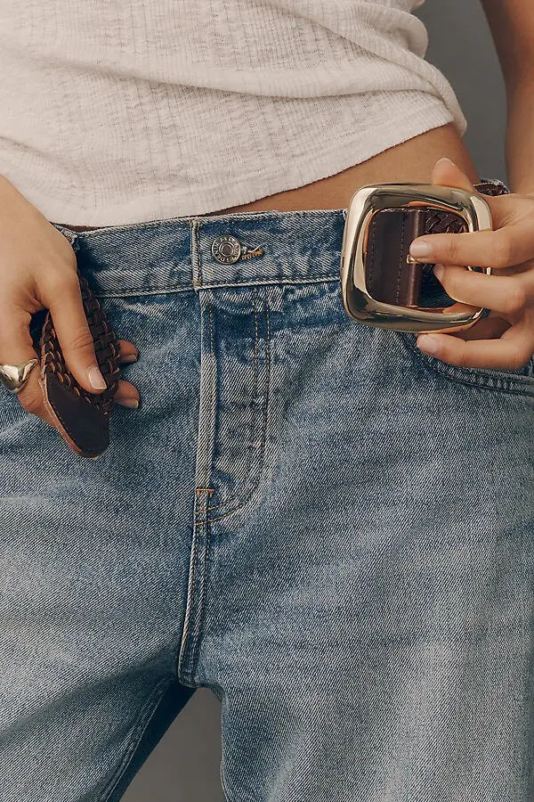 EB DENIM Mid-rise Wide Leg Jeans - Drift