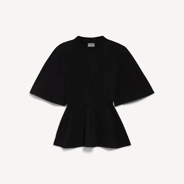 Balenciaga Shaped T-shirt In Heavy Jersey - Black