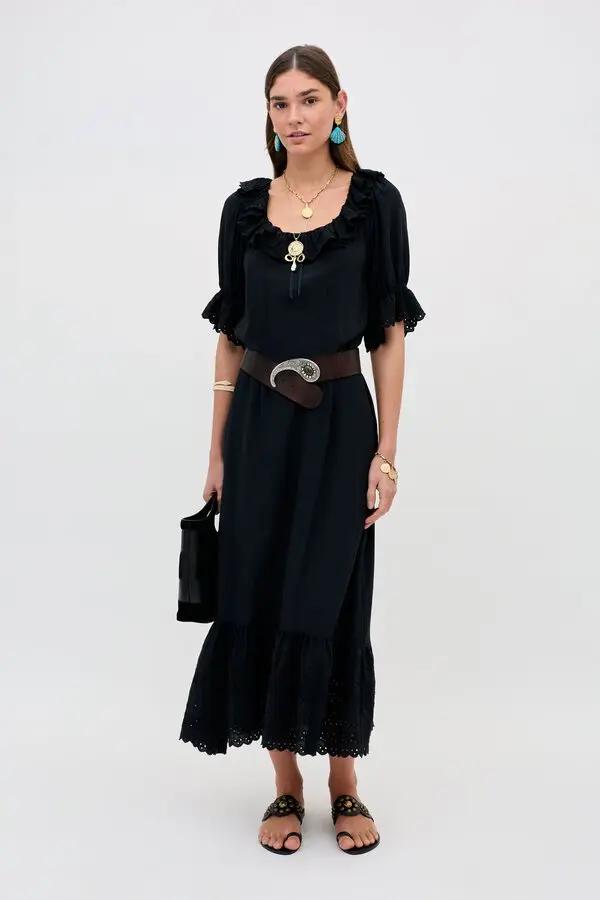 Rixo Aprilia Gracie Embroidery Dress