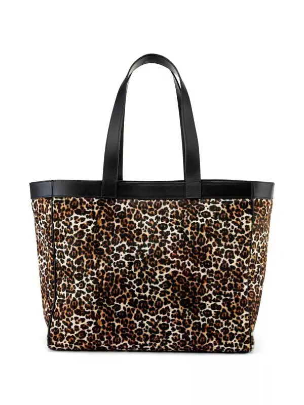 ANINE BING Medium Rio Leopard-print Tote Bag - Neutrals