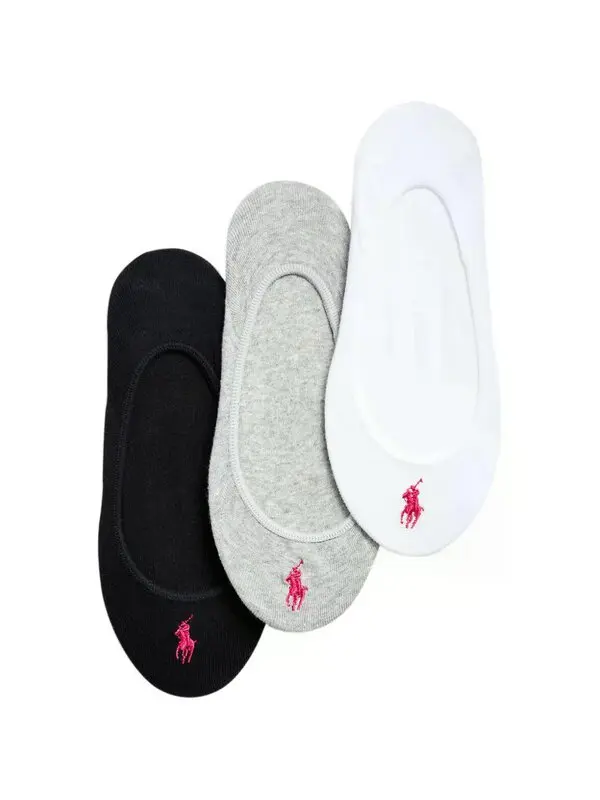 Polo Ralph Lauren Embroidered Logo Sock Set - Grey
