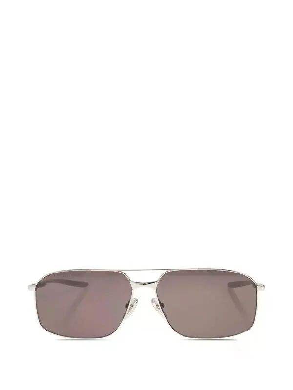 Balenciaga Rectangle-frame Sunglasses - Silver