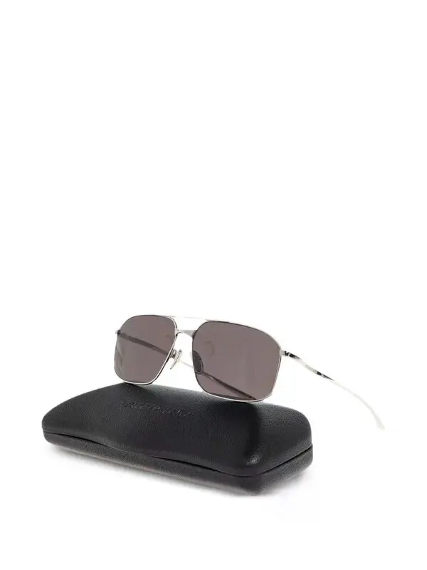 Balenciaga Rectangle-frame Sunglasses - Silver