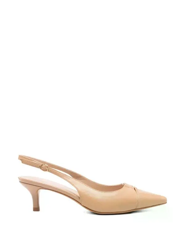 TWINSET Buckle Detail Slingback Pumps - Neutrals