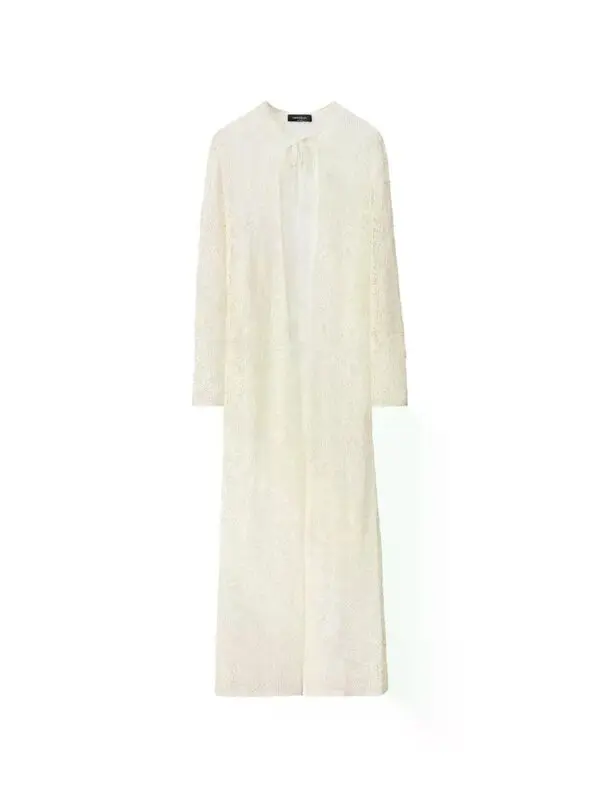 Fabiana Filippi Long Sleeve Tie Neck Cardigan-coat