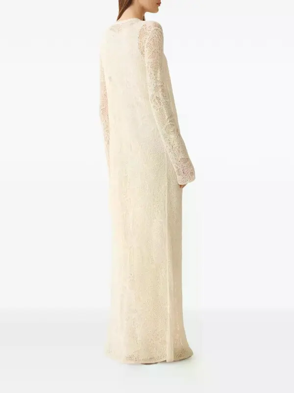 Fabiana Filippi Long Sleeve Tie Neck Cardigan-coat
