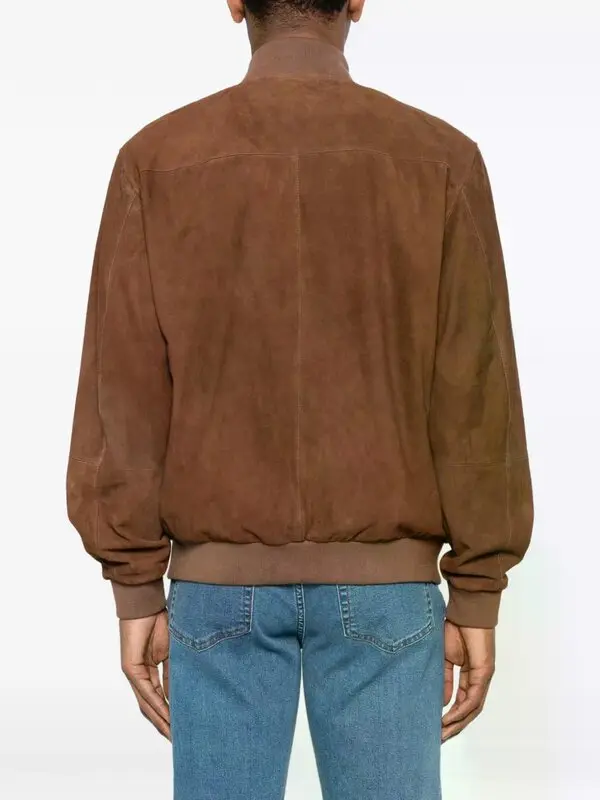 FAY Flap-pocket Bomber Jacket - Brown