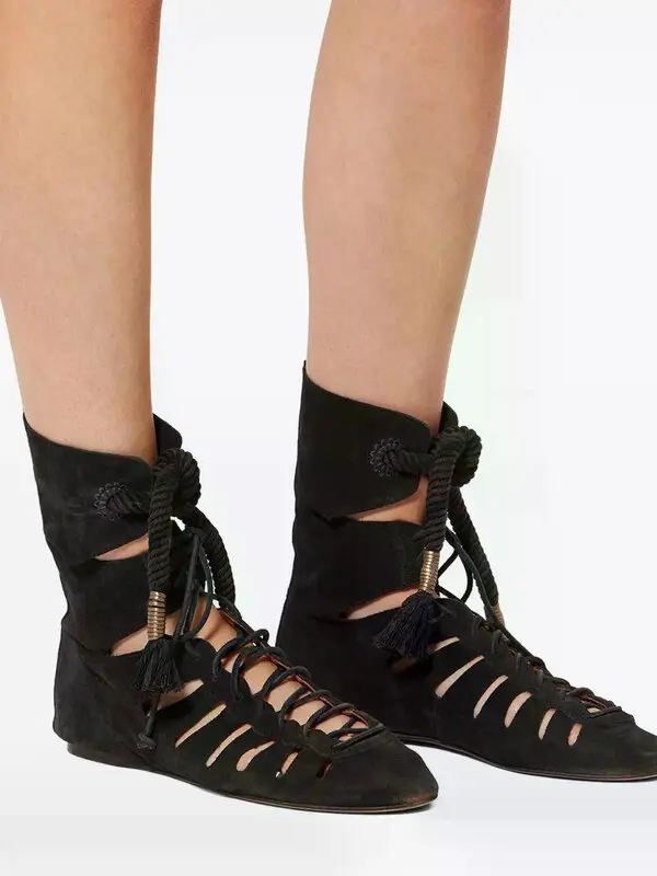 Isabel Marant Étoile Liade" High-top Suede Gladiator Boots