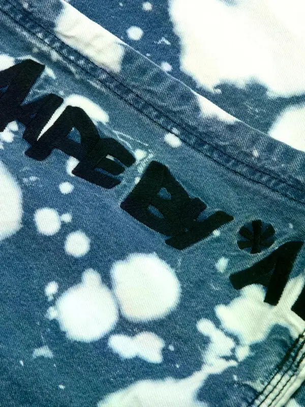 AAPE BY *A BATHING APE Hooded Bleached Shirt Jacket