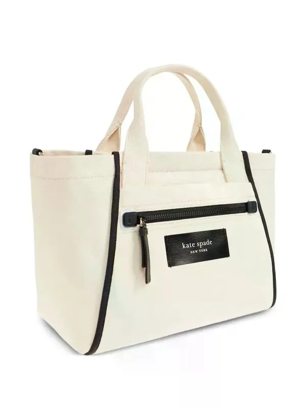 Kate Spade New York Dash Zipped-pocket Contrasting-trim Tote Bag