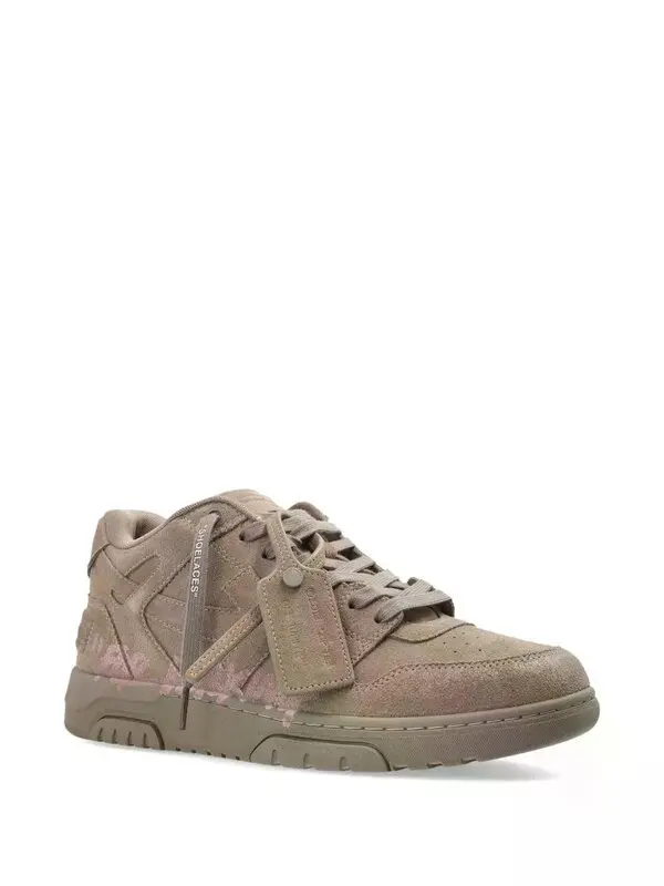 Off-White Suede Lace-up Sneakers