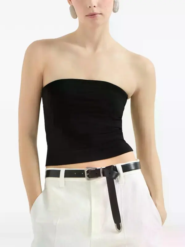 Brunello Cucinelli Off-the-shoulder Jersey Bandeau Top