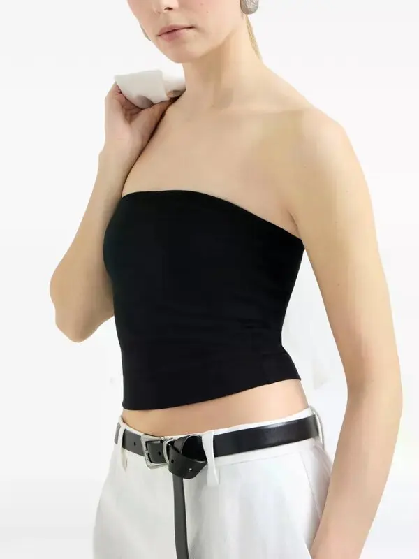 Brunello Cucinelli Off-the-shoulder Jersey Bandeau Top