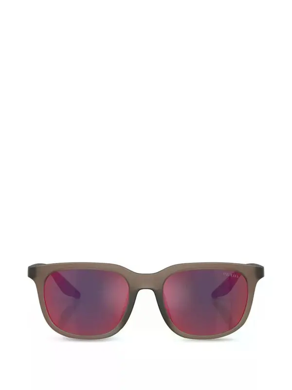 Prada Linea Rossa Square-frame Sunglasses - Grey
