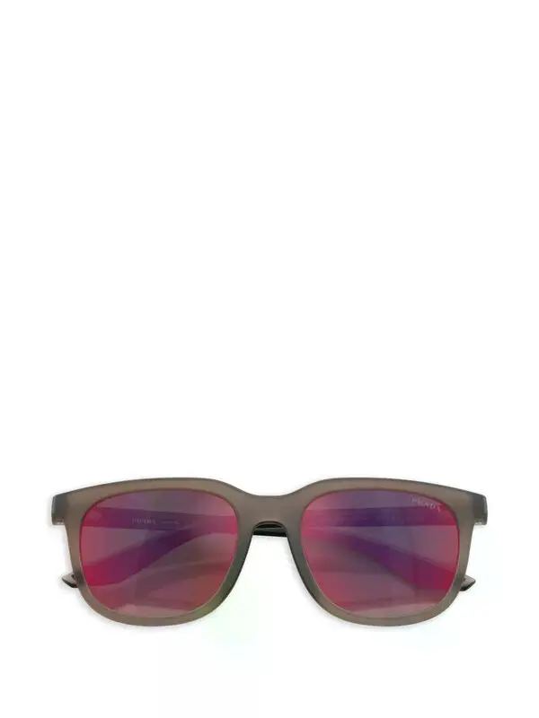 Prada Linea Rossa Square-frame Sunglasses - Grey