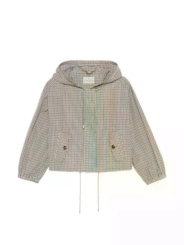 Marella Check Hooded Jacket