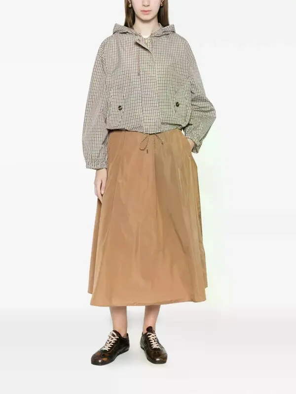 Marella Check Hooded Jacket