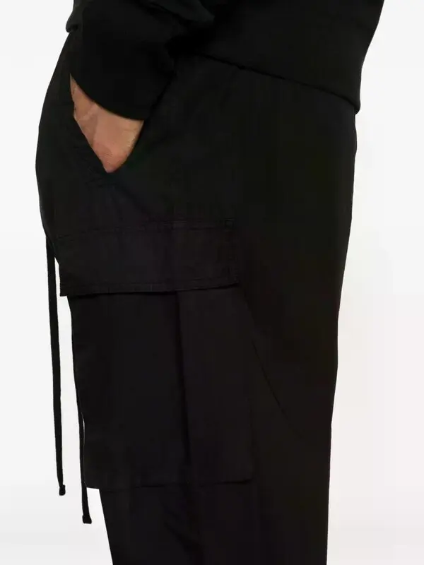 THOM KROM Drawstring Cargo Pants - Black