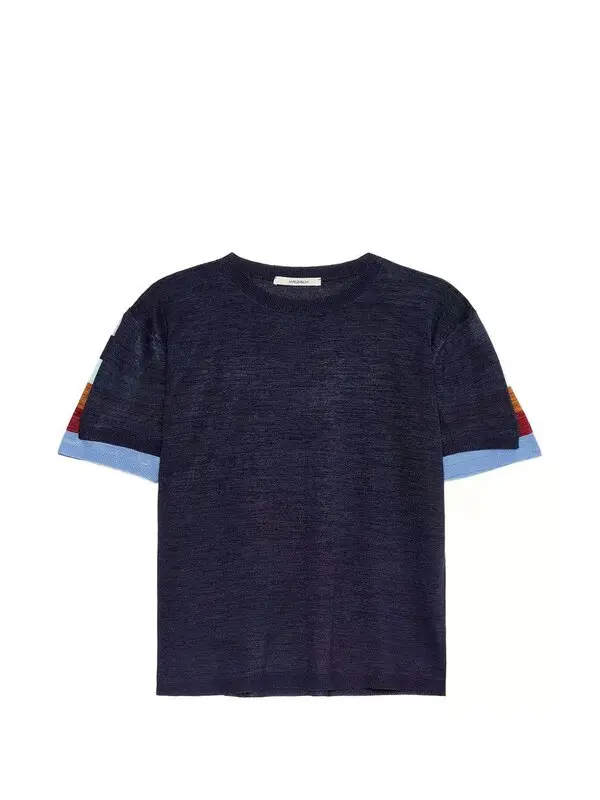 Malìparmi Striped T-shirt With Side Slits