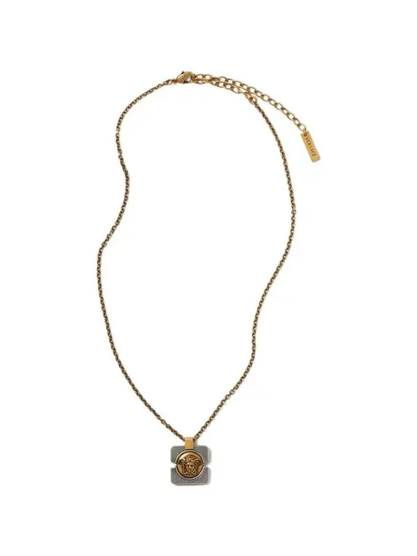 Versace Sigillo Necklace With Medusa Pendant - Gold