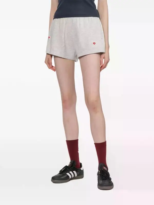 AAPE BY *A BATHING APE Logo-embroidered Shorts - Grey